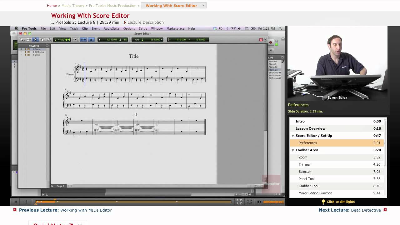 Pro Tools - Working with Score Editor - YouTube