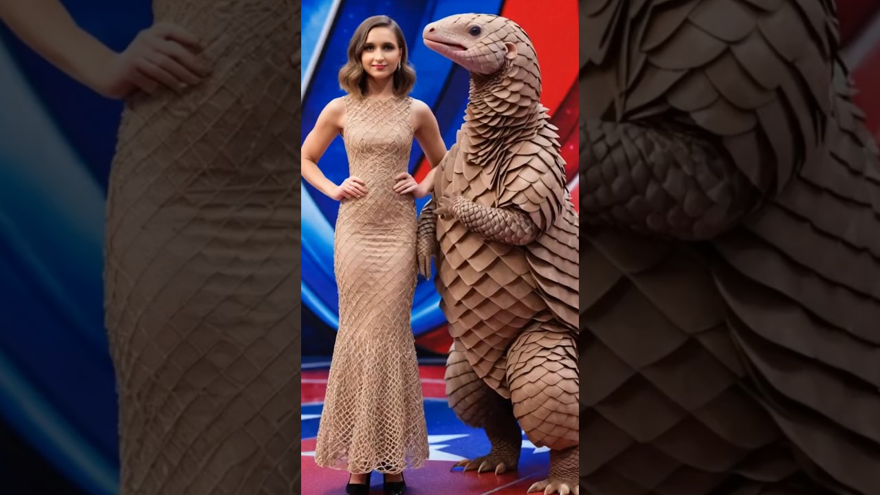 Pangolin Magical Girl 🪄 #magician #americangottalent #agt #fyp #asmr # ...