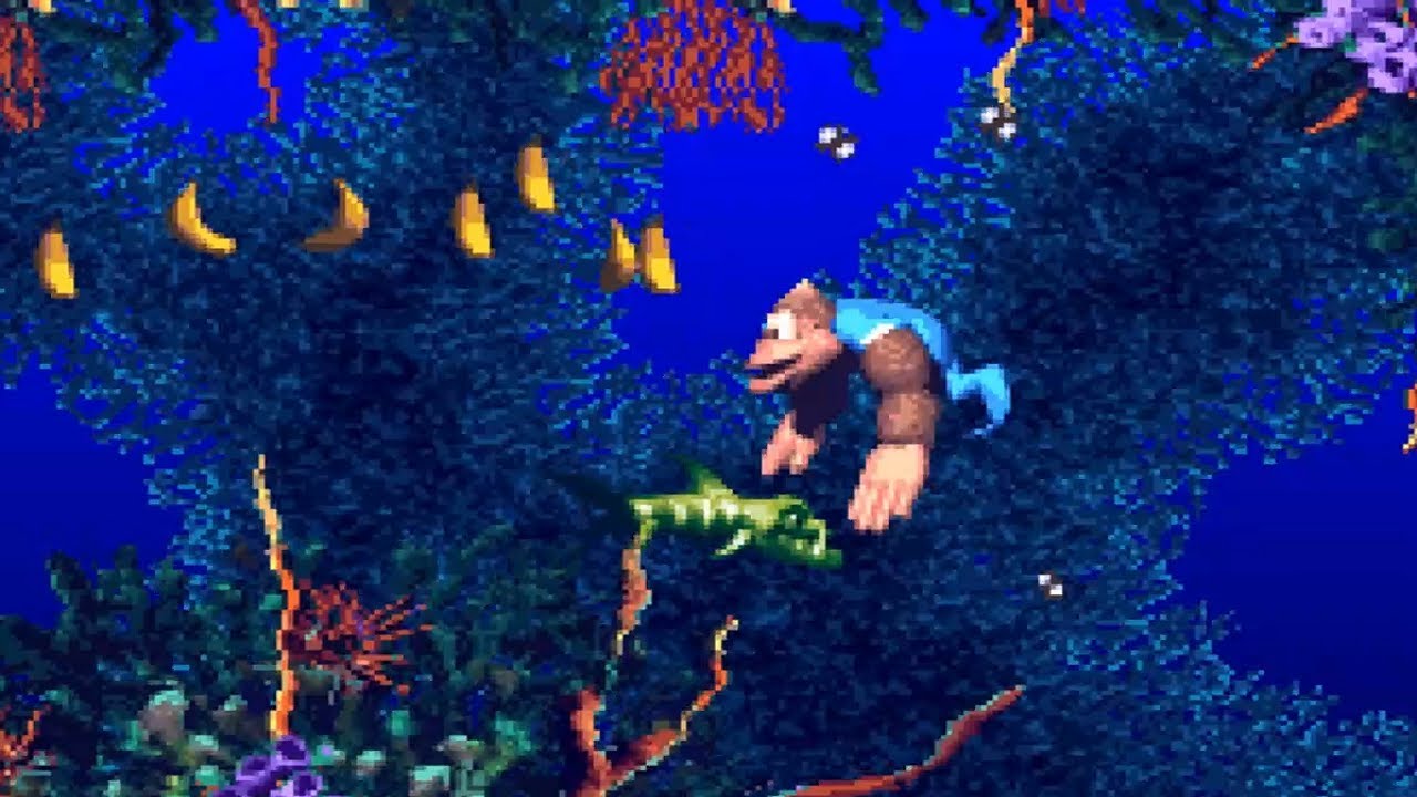 DKC 3: Dixie's Double Trouble - 5 - water based activities - YouTube