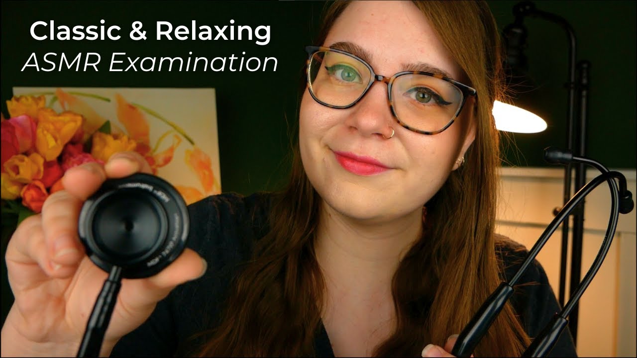 Traditional ASMR Physical Exam (Palpation, Stethoscope, Eye & Ear Tests ...