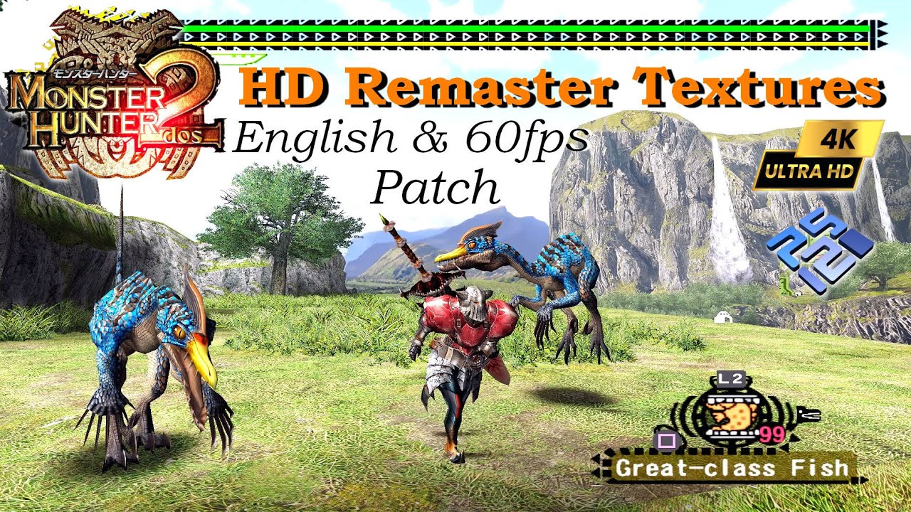 Monster Hunter 2 ( Dos ) ~4K HD Remaster Textures English Translation ...