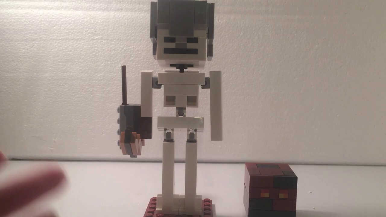 LEGO Minecraft Skeleton with Magma Cube set review | Set 21150 - YouTube