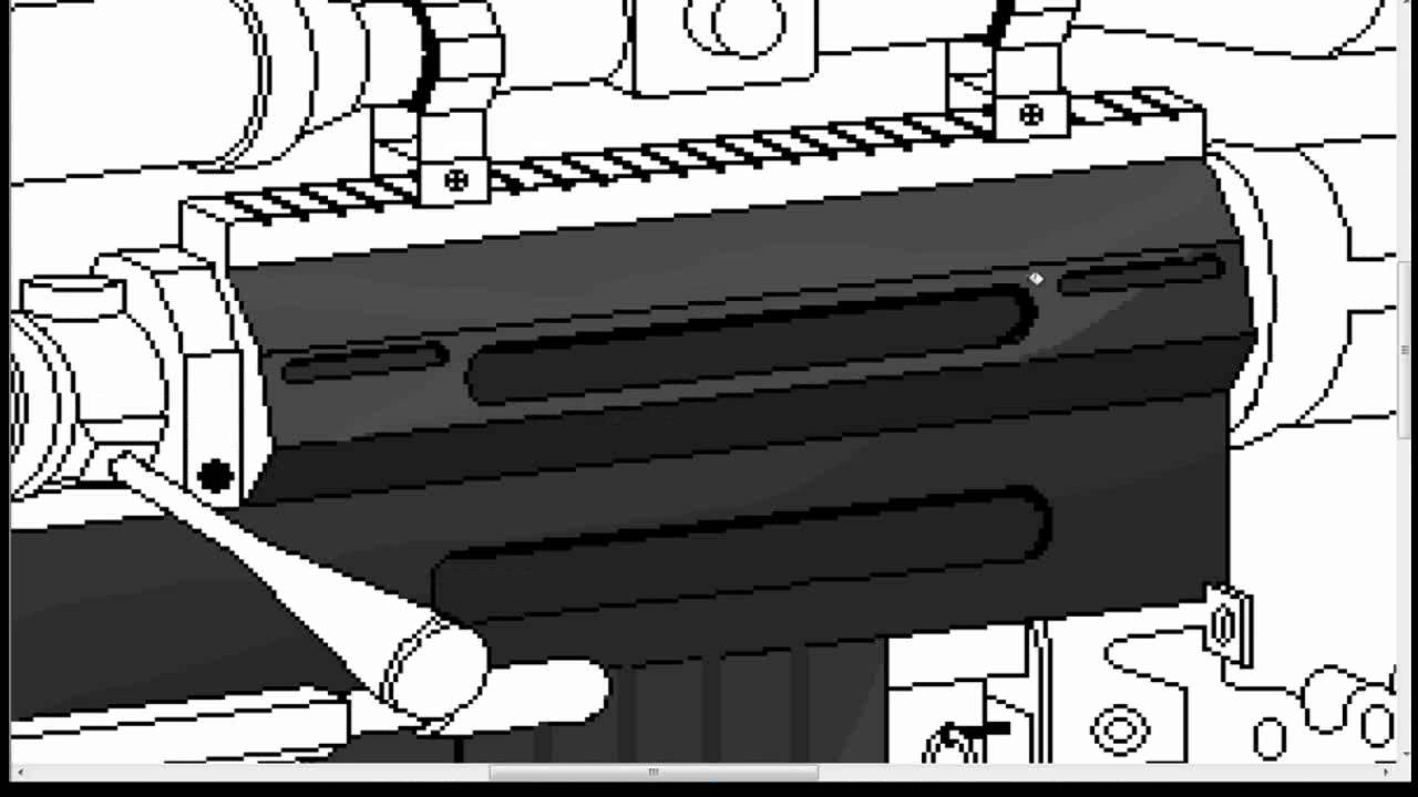 CoD MW 2: Speeddrawing the M200 Intervention Sniper in MS Paint - YouTube
