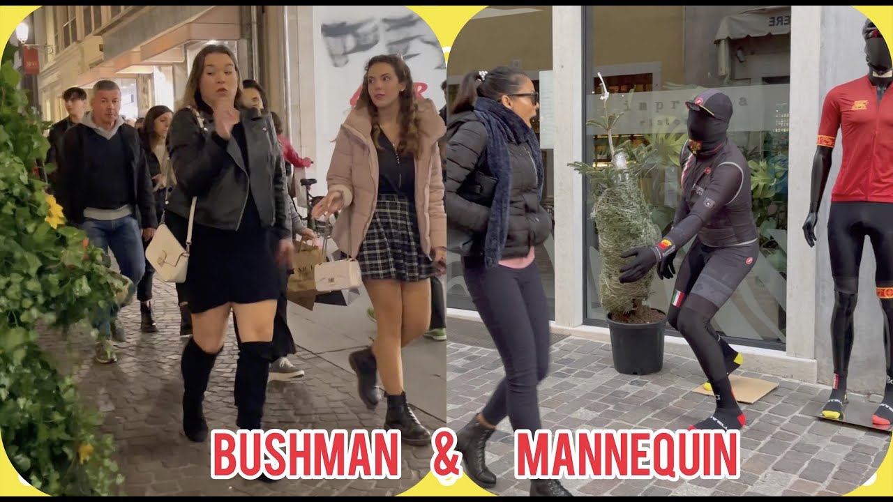 Top Bushman and Mannequin crazy prank/Mr.Cepuglio con suo amico ...