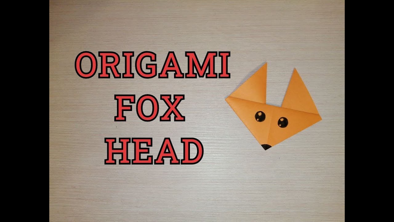 ORIGAMI FOX FACE DIY 2020 - YouTube