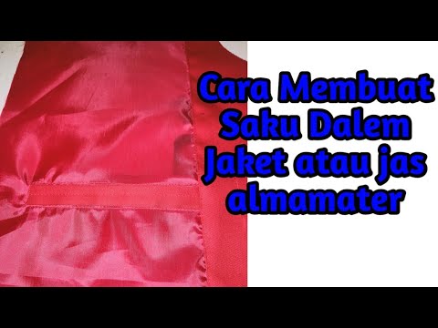 Cara Membuat Saku Furing Jaket / jas. - YouTube