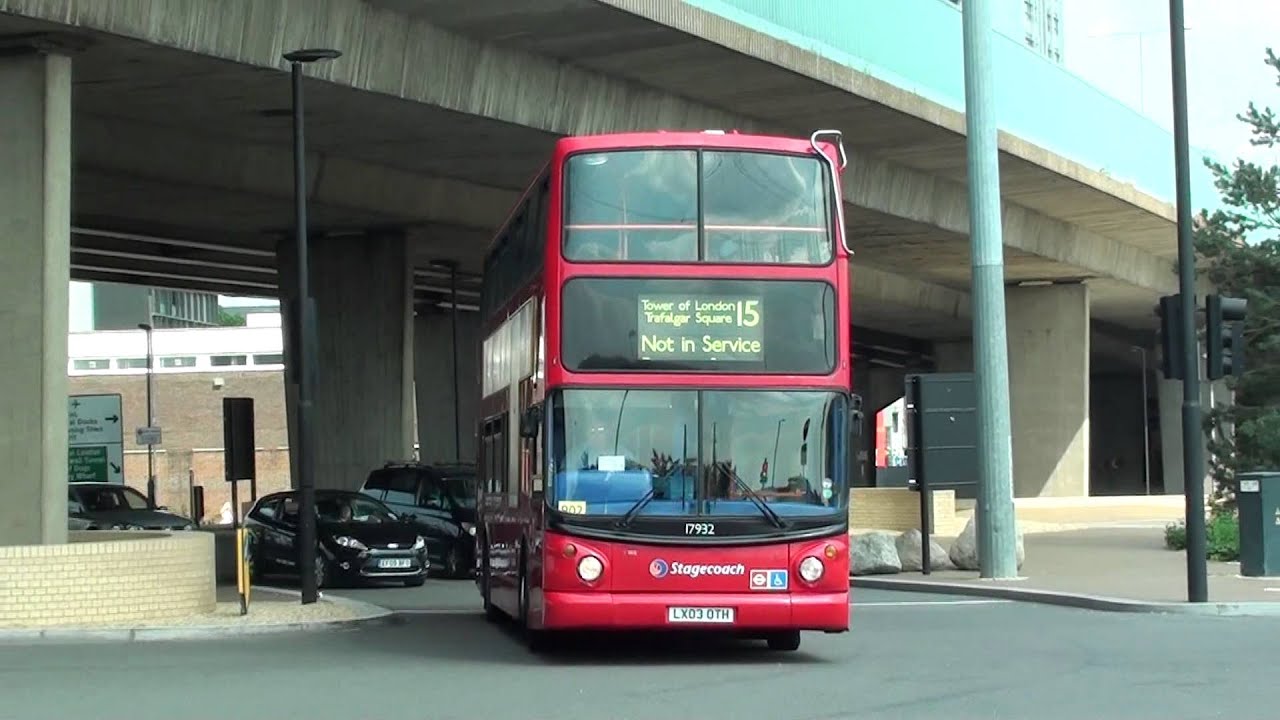 (HD) Stagecoach ALX400 LX03 OTH out of service runs past Canning Town ...