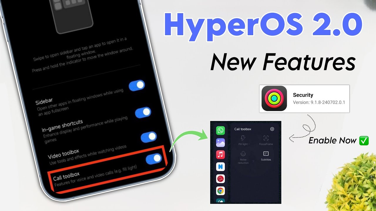 HyperOS 2.0 New Security App Update 9.1.8 | New Features Call Toolbox ...