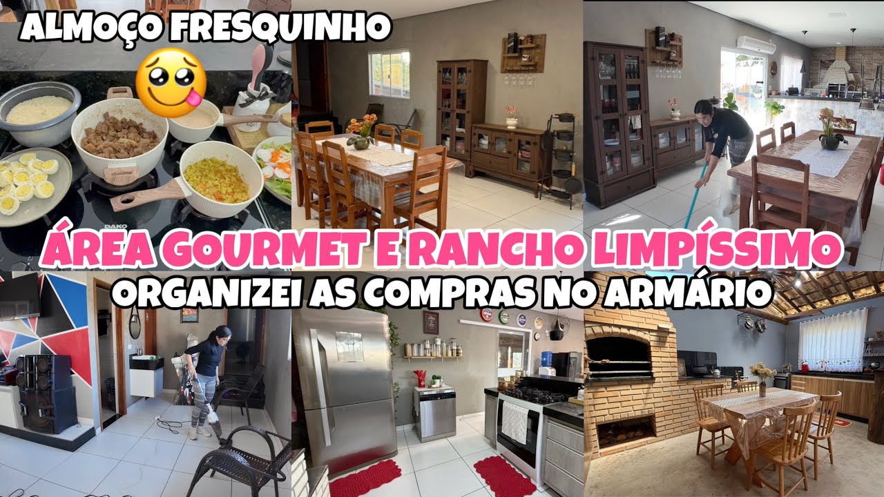 LIMPEZA E ORGANIZAÇÃO CAPRICHADA / Área Gourmet E Rancho LIMPÍSSIMO ...