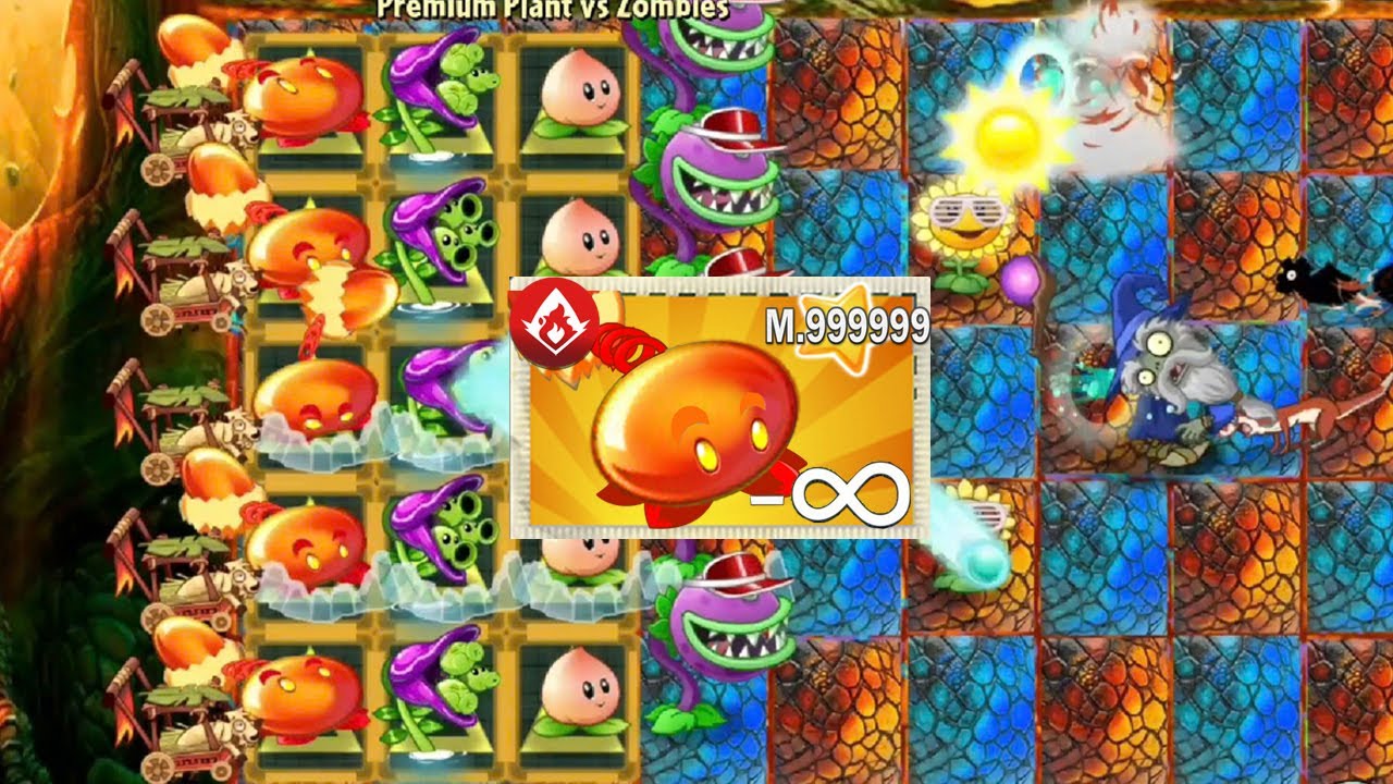 PvZ 2 Battle - Random Plants Fire Melon Max Level Power Up in Plants vs Zombies 2 #8 - YouTube