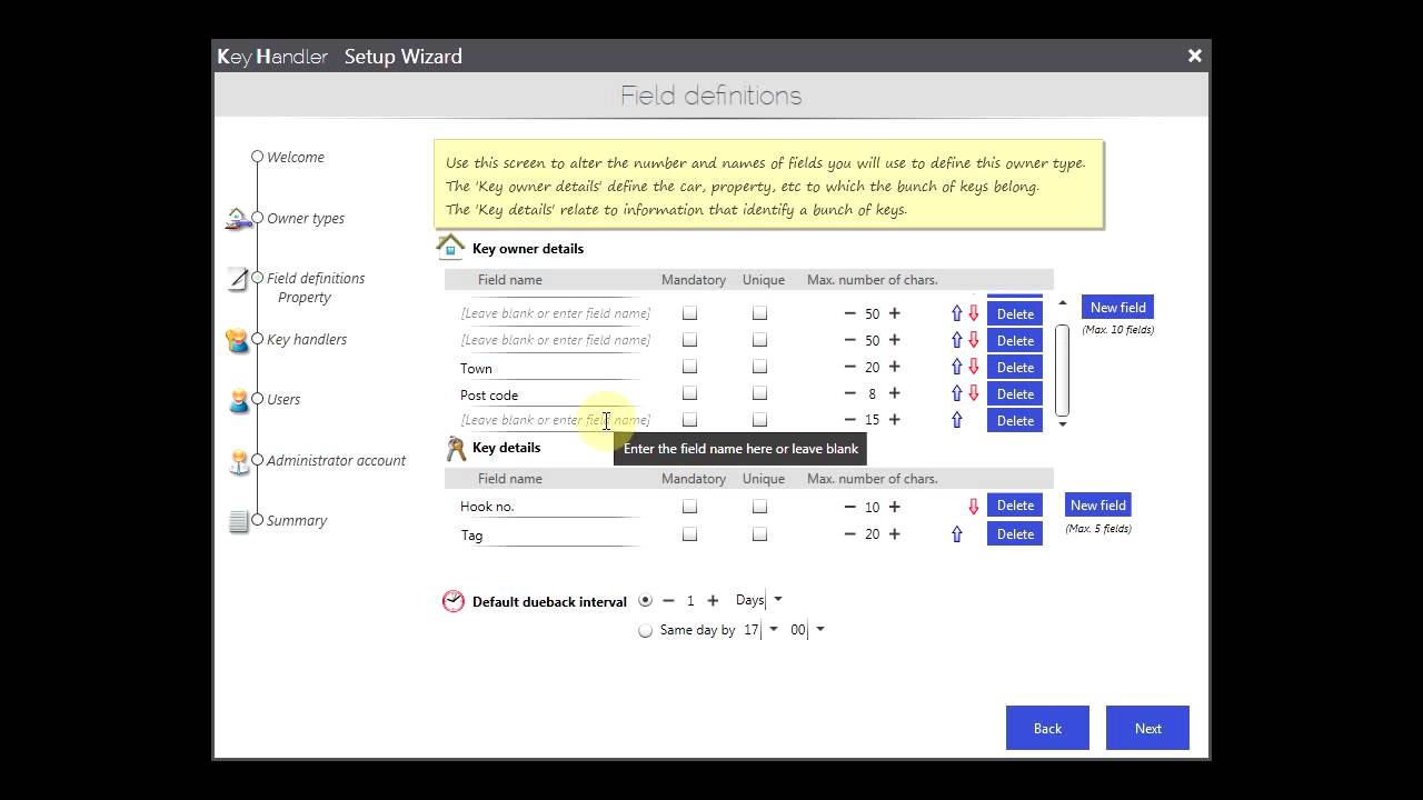 Set up Key Handler - key management & tracking software, letting/estate ...