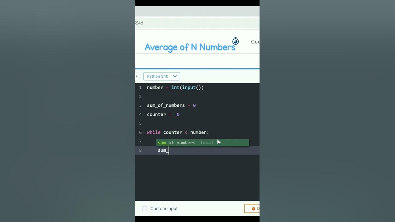 Print Average Of N Numbers Coding Computerlanguage Ccbpacademy Python Programminglanguage