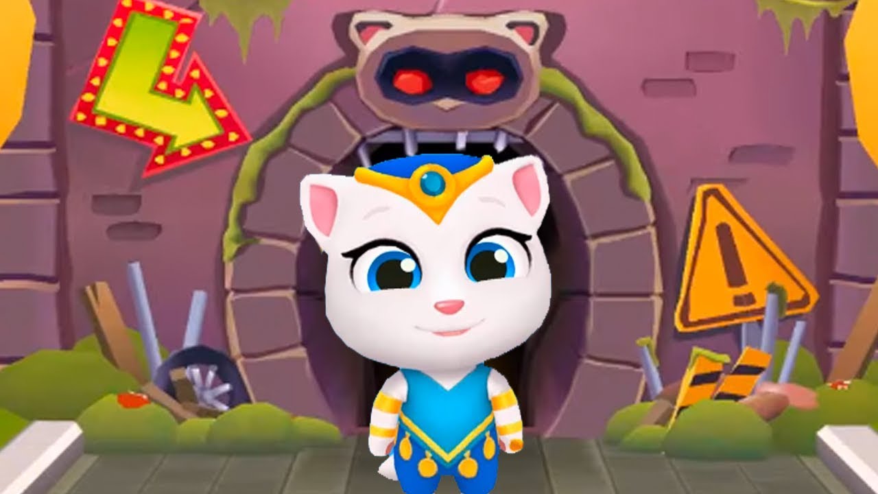 RUN! RUN! RUN! TALKING TOM GOLD RUN NEW TALKING GENIE ANGELA 2019 - YouTube