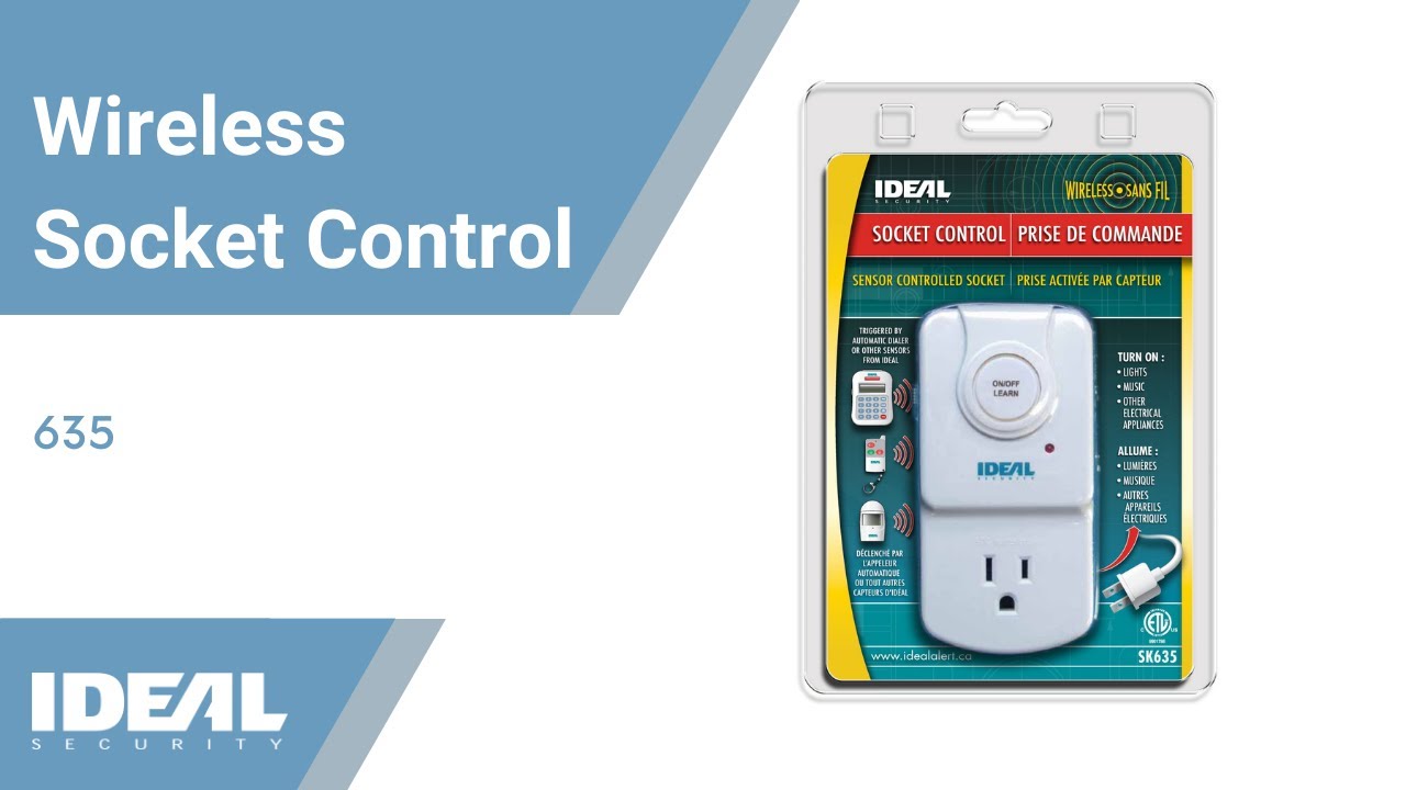 Ideal Security SK635 Wireless Socket Control with SK633 Alarm Center ...