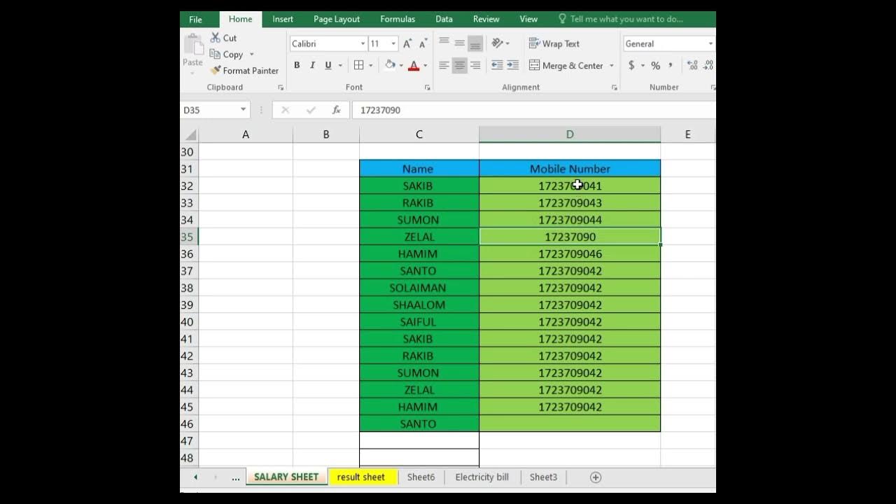 Text Formatting for Mobile Numbers in Excel: Easy Steps to Standardize Your Data!. #excel # ...