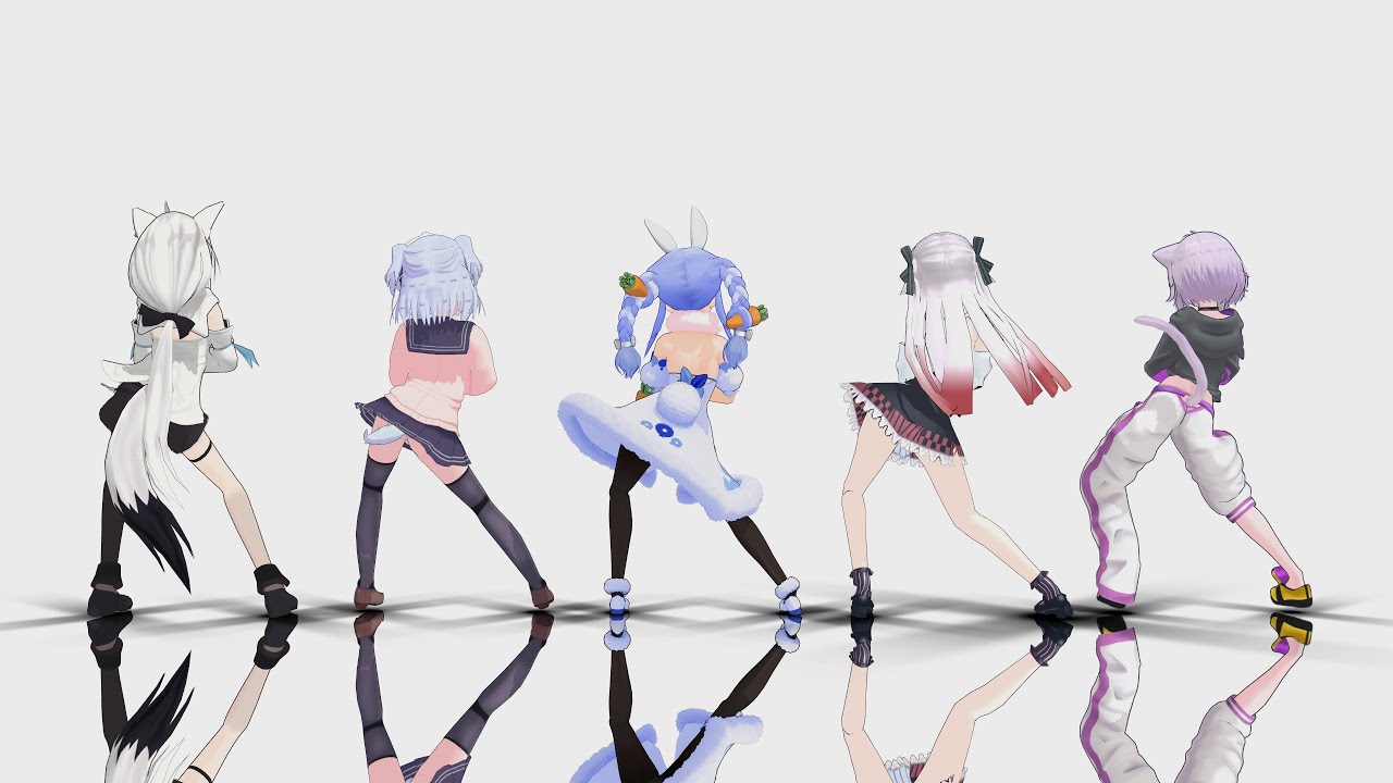 【MMDホロライブ】Hololive members dances like Houshou Marine #3 (FT: Tamaki ...
