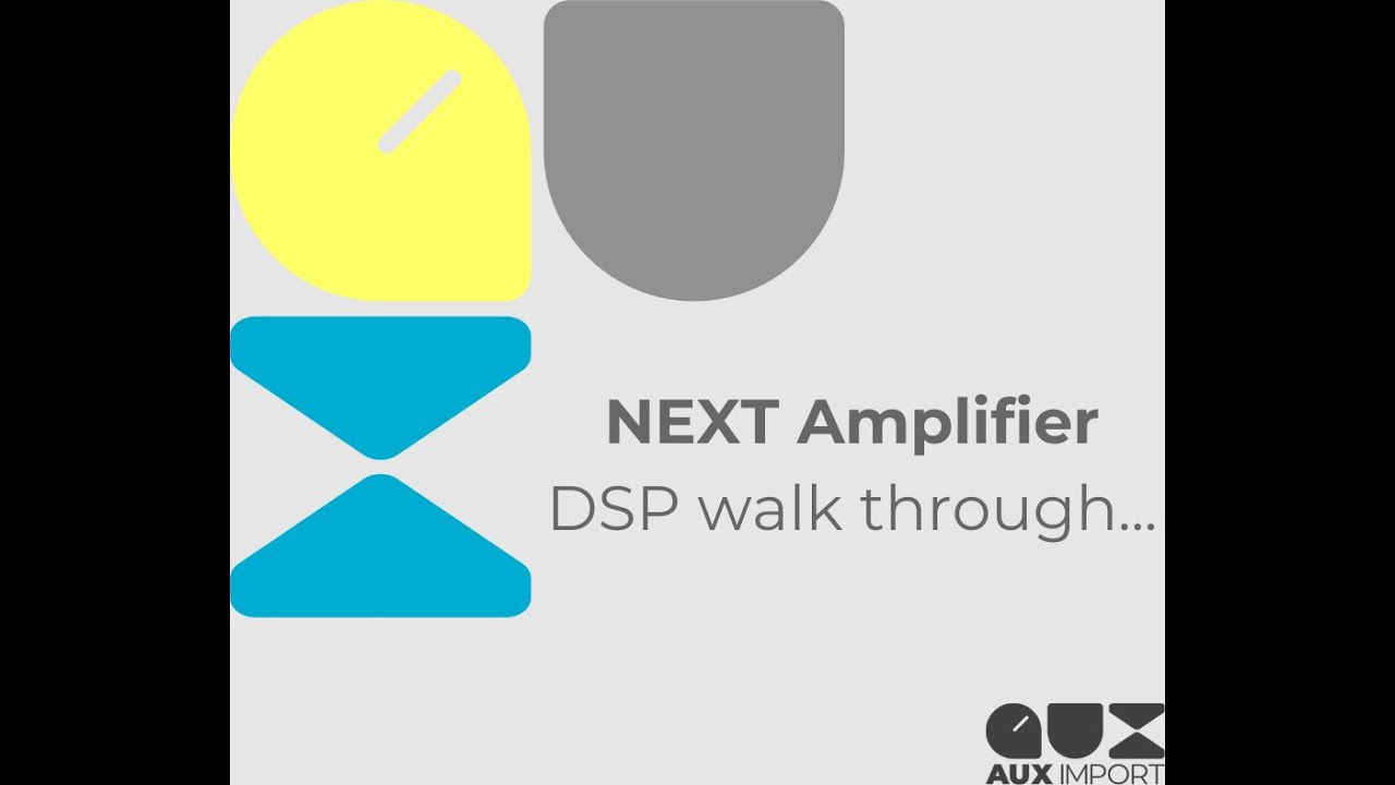 Walkthrough of the NEXT M804 and AD500 DSP Amplifier Software - YouTube