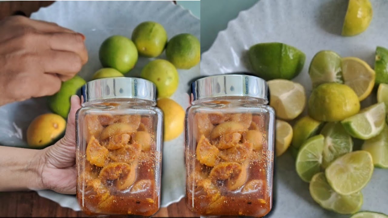 नींबू का खट्टा मीठा चटपटा अचार | Nimbu ka Khatta Meetha Achar - YouTube