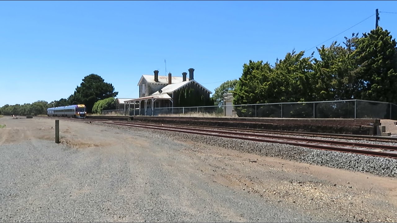 V/Line Vlocitys through Abandoned Stations on the Geelong to Ballarat ...