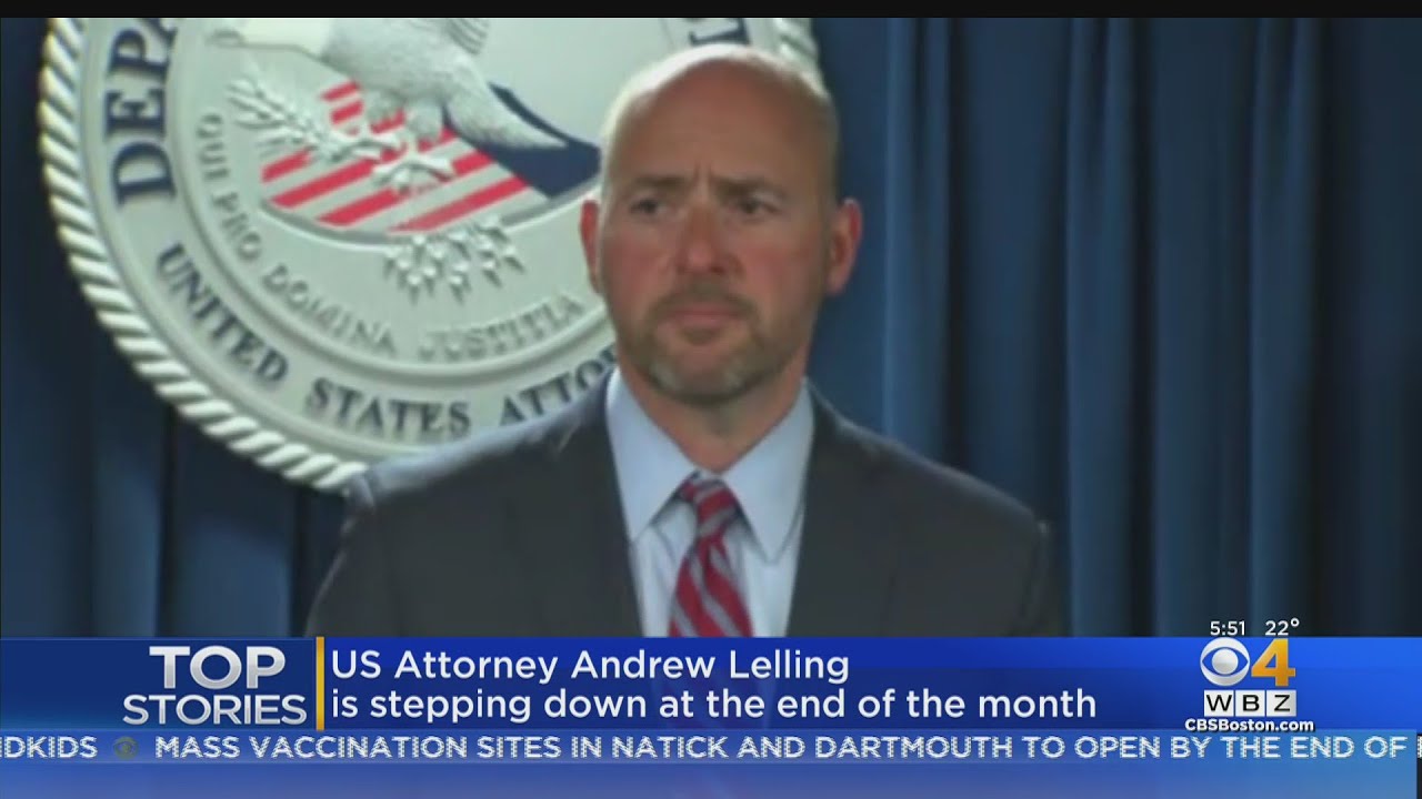 US Attorney For Massachusetts Andrew Lelling To Resign - YouTube