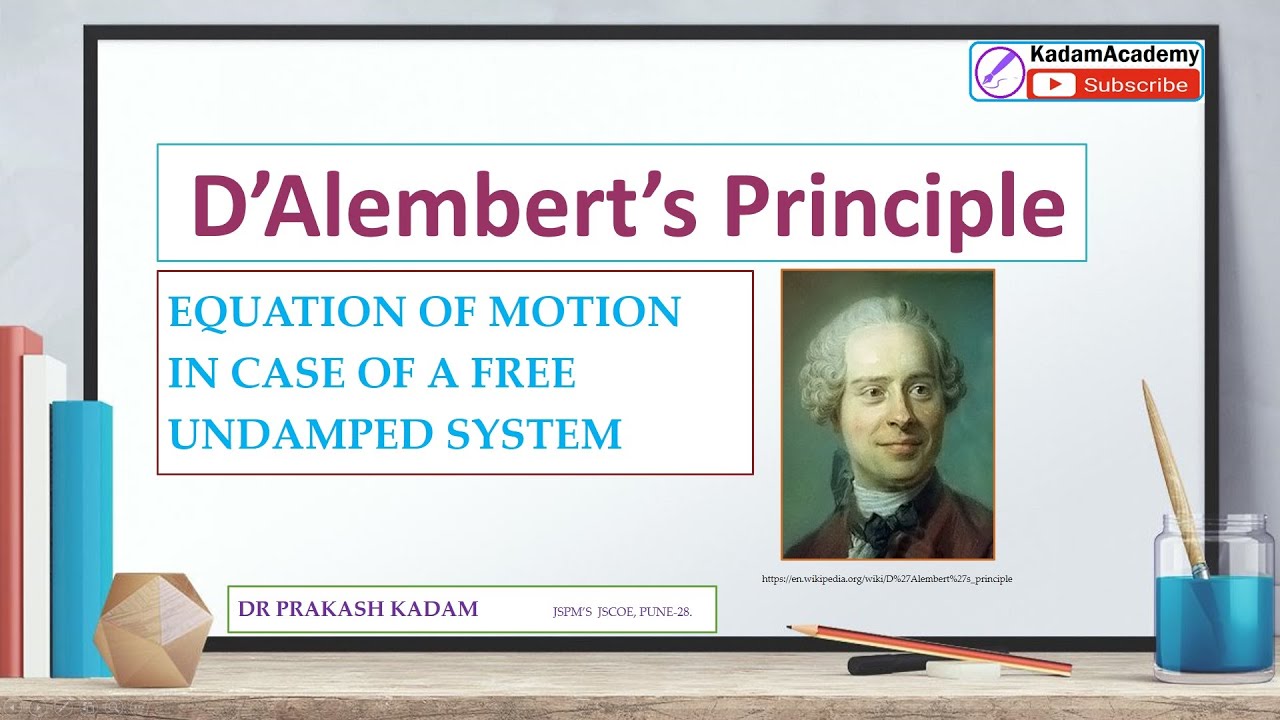 D'Alembert's Principle equation of motion for single degree of freedom ...