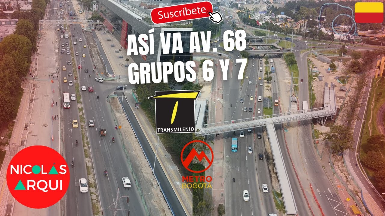 Así va Construcción de TransMilenio Avenida Carrera 68 entre Calle 80 y Calle 53 con 68 en ...