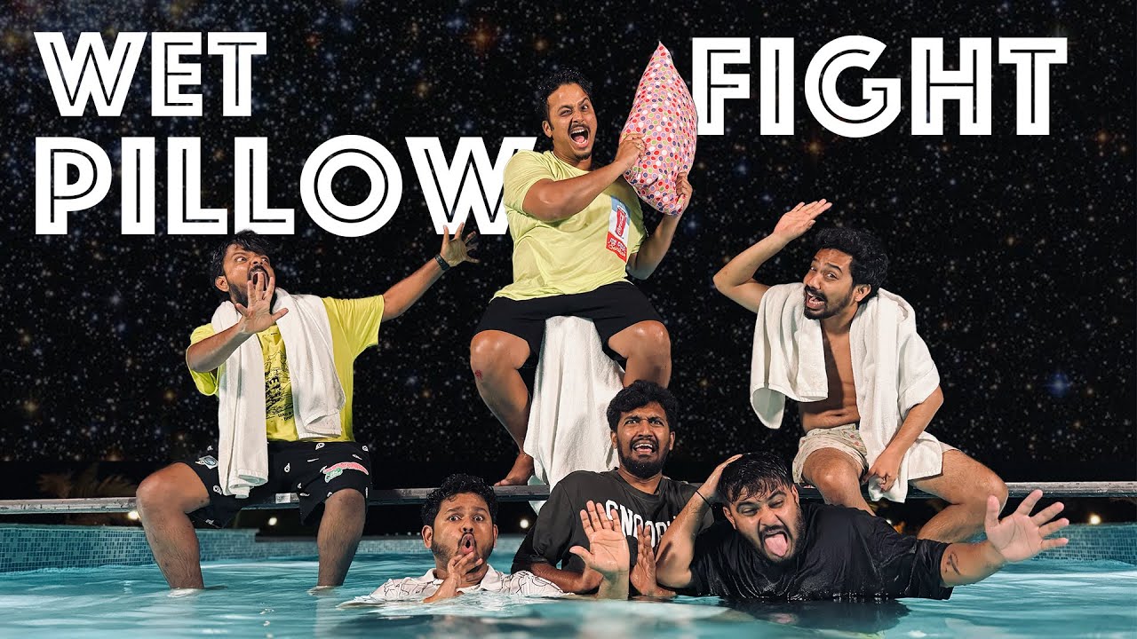 Wet Pillow Fight | #ourangejuicegang - YouTube
