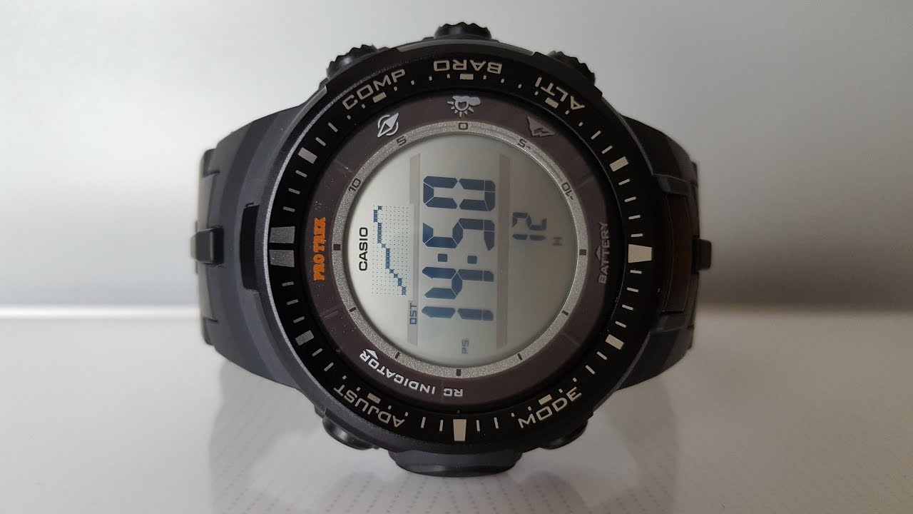 Обзор и настройка Casio ProTrek PRW-3000-1ER. Casio ProTrek PRW-3000 ...