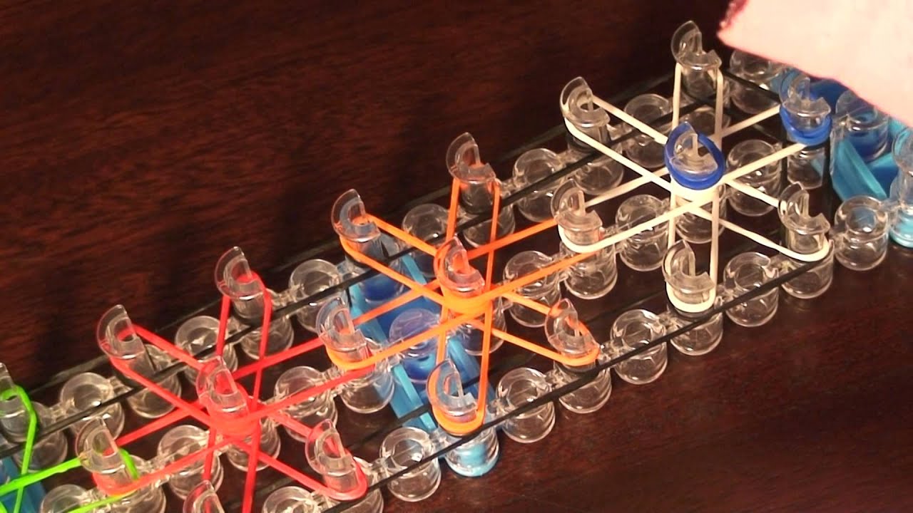 Rainbow loom starburst rubberband design for kids - demo by an 8 year ...