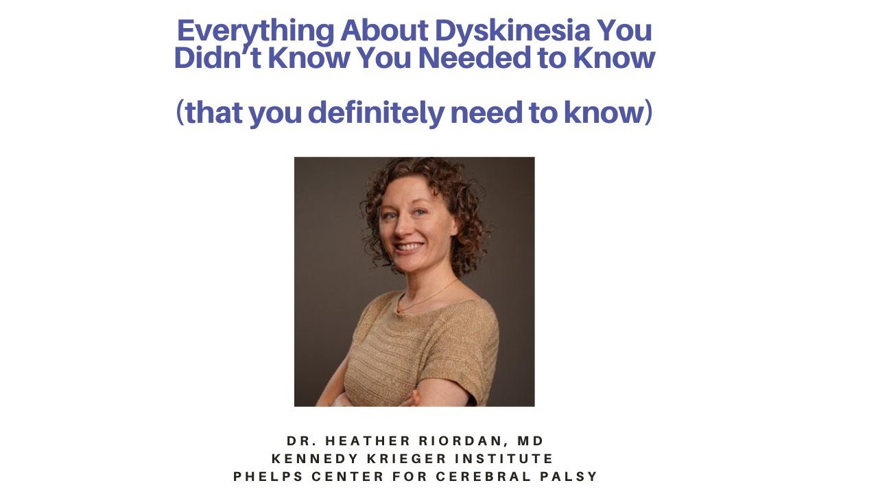 CPF LIVE! Discussing Dyskinesia with Dr. Heather Riordan - YouTube