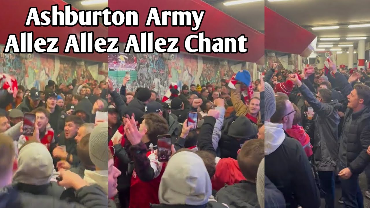 Ashburton Army Singing Allez Allez Allez Arsenal Chants - YouTube