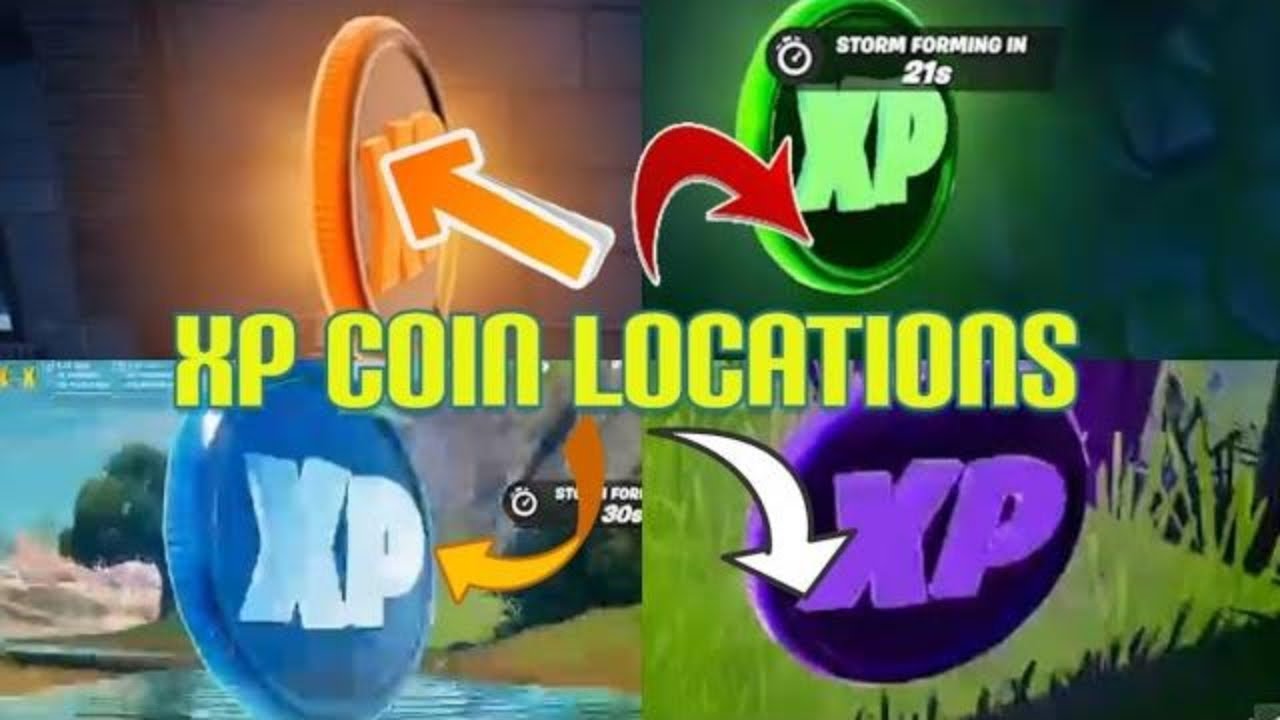 Fortnite - Week 10 - ALL XP Coin Locations (Green, Blue, Purple, Gold ...