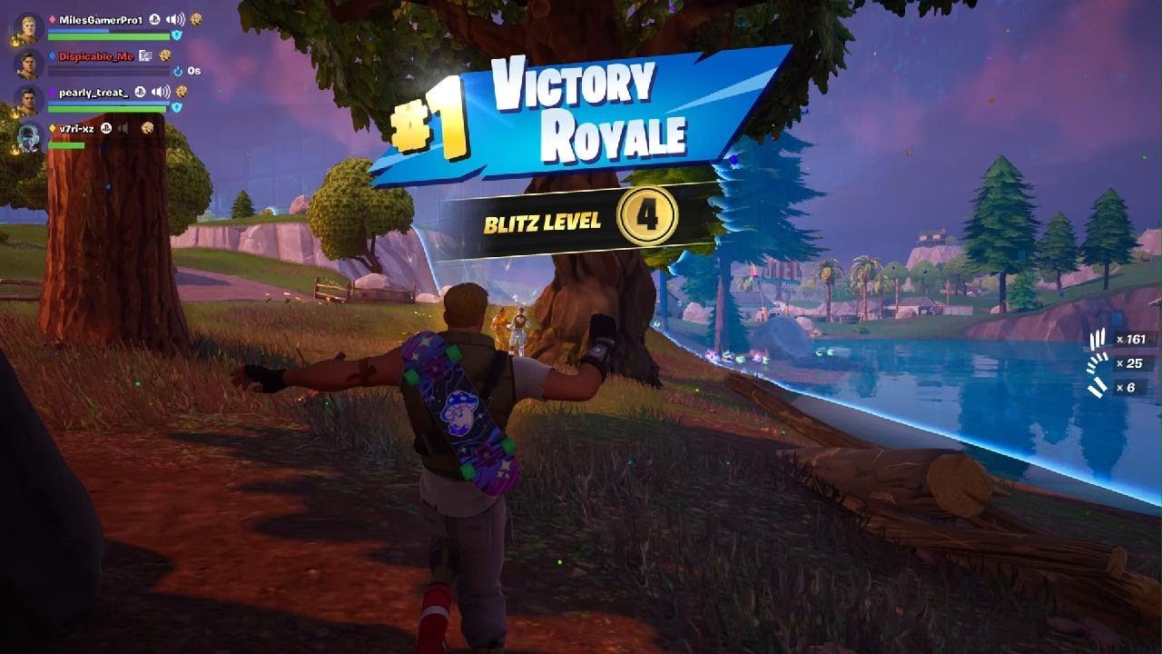 Fortnite blitz royal victory royal with default skin - YouTube