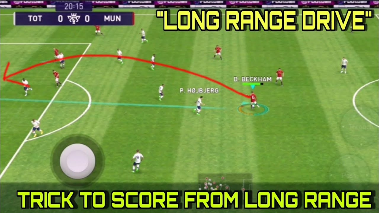 Long Range Drive Tutorial | Trick to Score From Long Range | Score ...