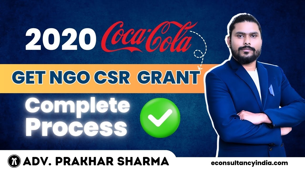 CSR Grant by Coca Cola Foundation -NGO Grants - 2020 - YouTube