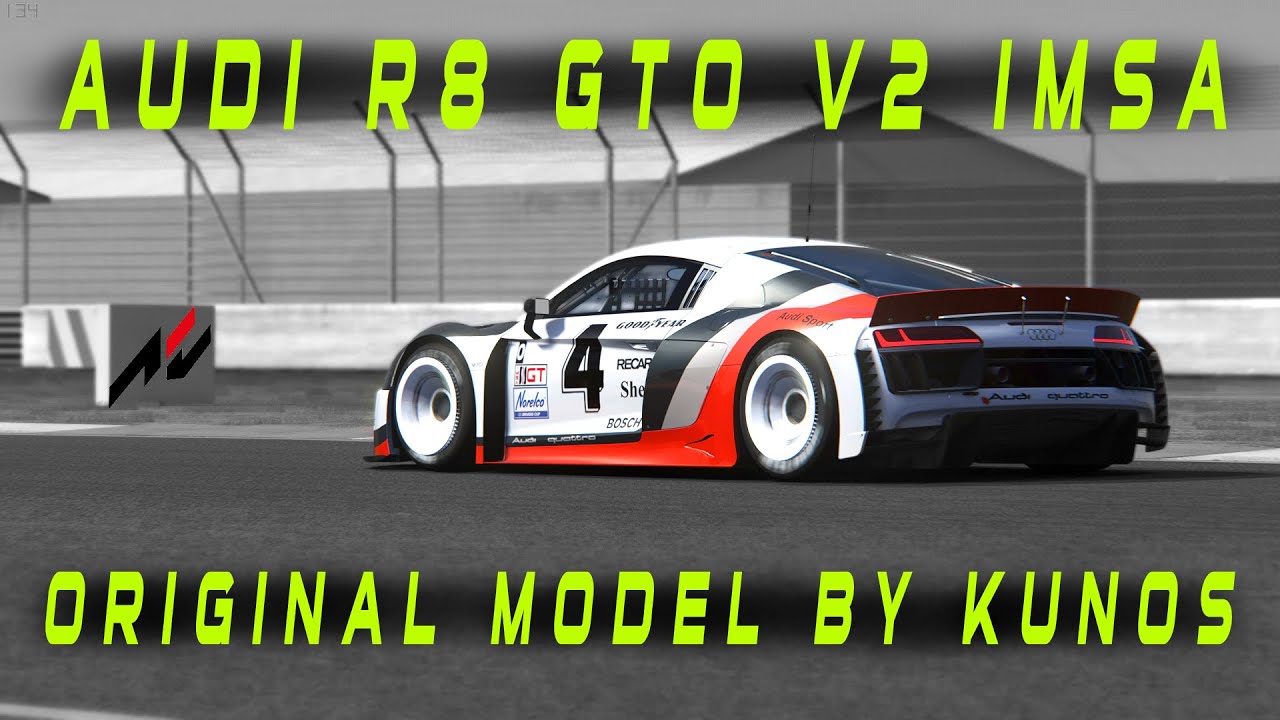 AUDI R8 GTO V2 IMSA a SILVERSTONE, dal modello originale KUNOS! - YouTube