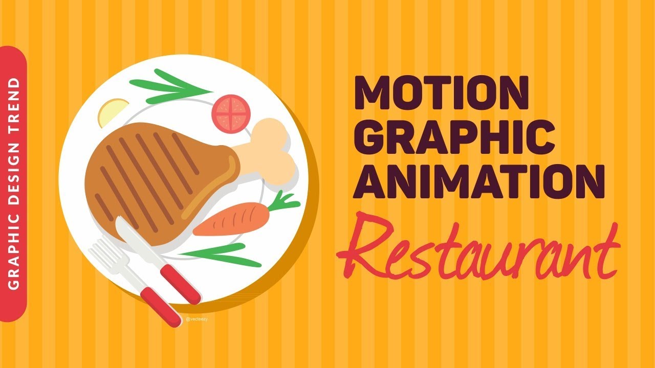 Motion Graphic Animation - Restaurant 1 - YouTube