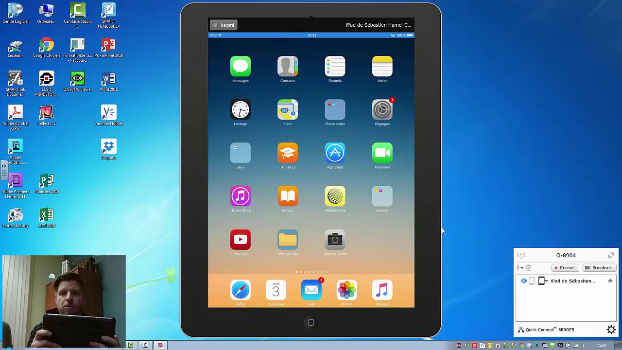 Comment utiliser Reflector pour diffuser un iPad à l'écran - YouTube
