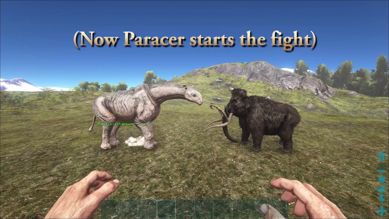 Paracer VS Mammoth || ARK: Survival Evolved - YouTube