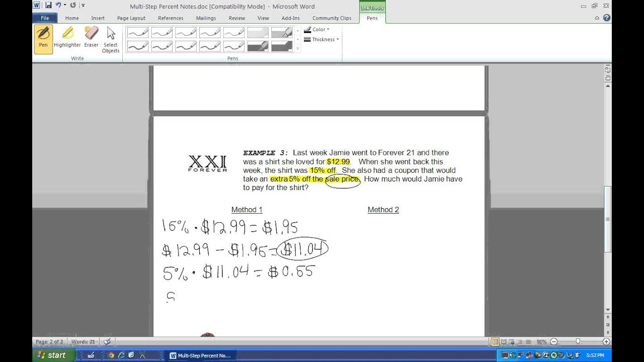 Multi Step Percent Problems YouTube multi-step-percent-problems-youtube