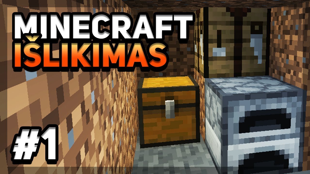 Pradėjau ŽAISTI Minecraft Išlikimą? | 1 Dalis - YouTube