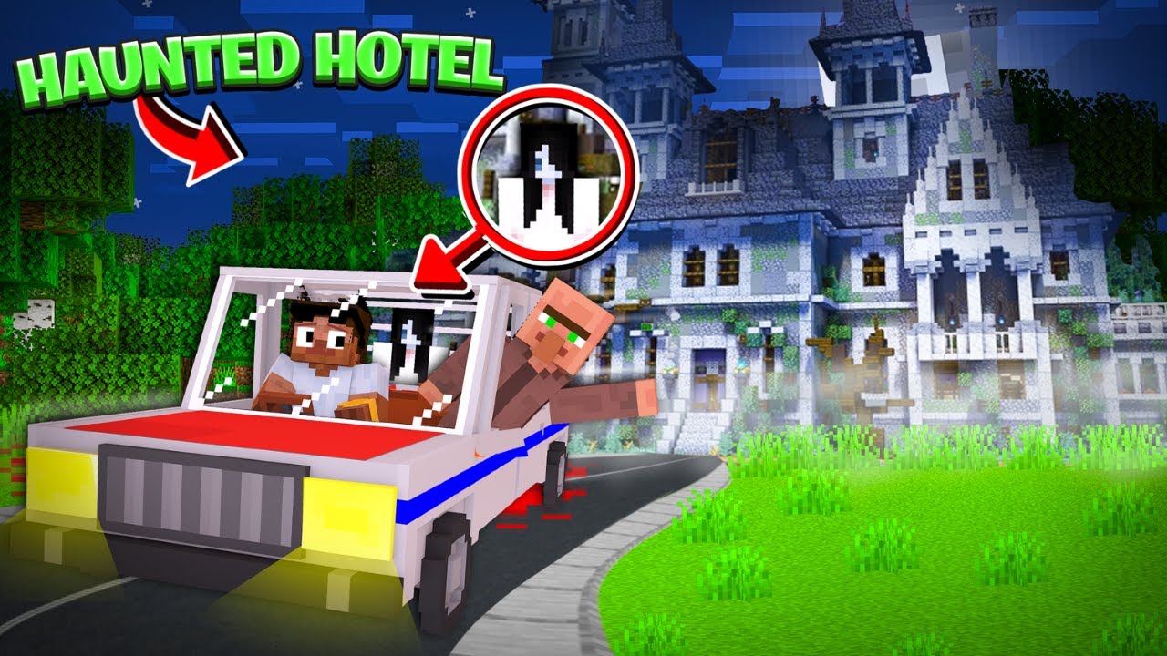 WE STAYED IN MOST HAUNTED HOTEL😱Minecraft Horror Story - YouTube
