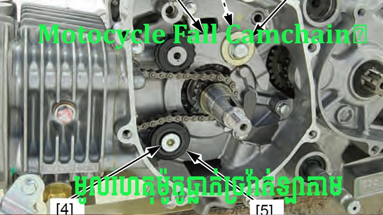 Motorcycle Fall Cam chain-មូលហេតុម៉ូតូធ្លាក់ច្រវ៉ាក់ឡាកាម - YouTube