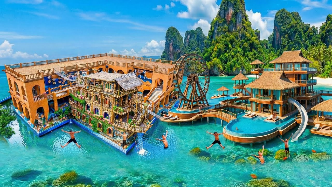 500 Days to Build a Paradise Island with Luxurious Villas and Palaces ...