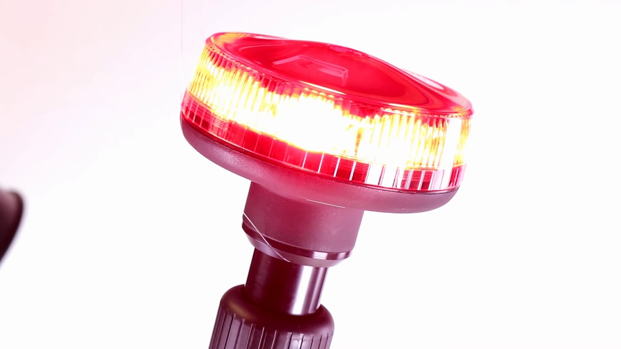 Motocop® rouge gyrophare led sur mât télescopique pour moto. - YouTube