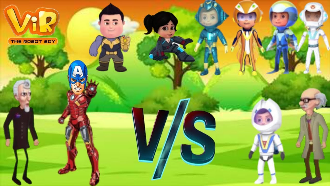 veer the robo boy | animation cartoon 2024 | veer vs captain america ...
