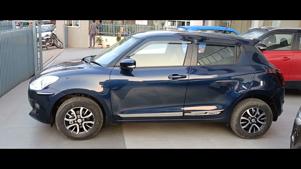 Swift Vxi Blue with Maruti Genuine Accessories!! - YouTube