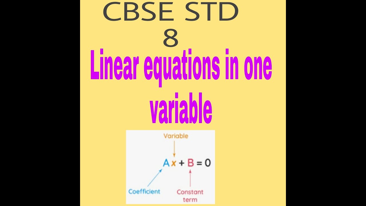 CBSE STD 8 Mathematics - YouTube