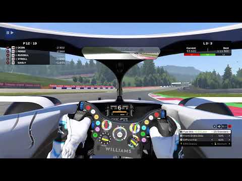 F1 2020 Austrian GP George Russel Williams Onboard Cockpit View ...