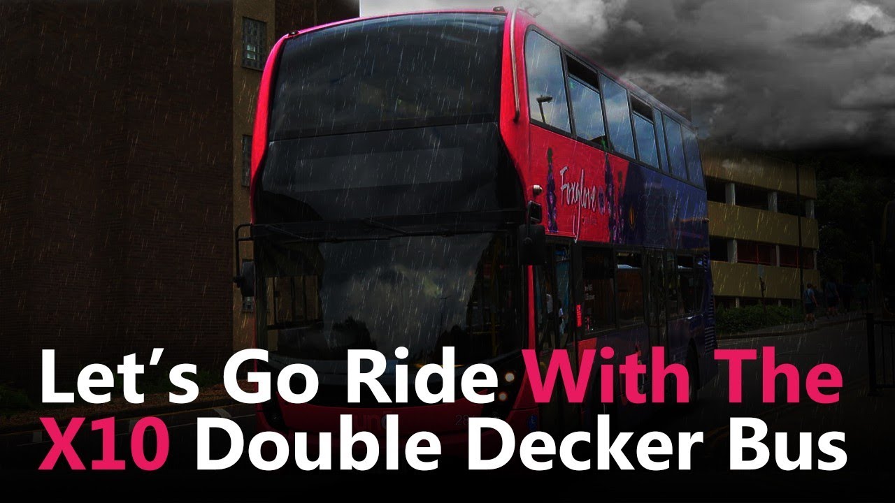 Let's go ride with the X10 Double decker bus | Luton to Harpenden #uk ...